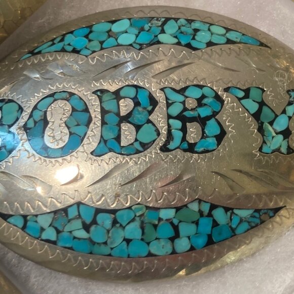Accessories | Vintage Metal Belt Buckle Bobby Robert Bob Nice Silver ...